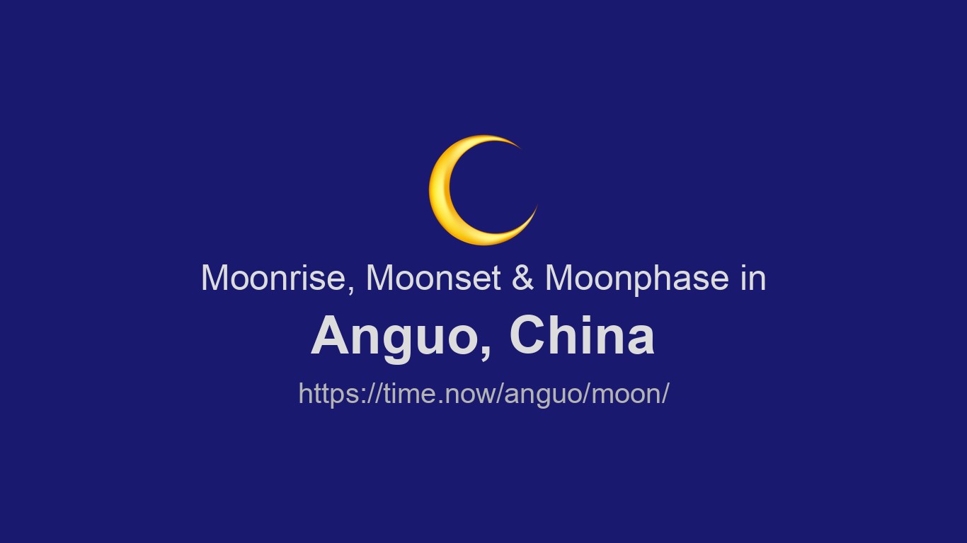 Moonrise, Moonset & Moon Phases in Anguo | Time.now