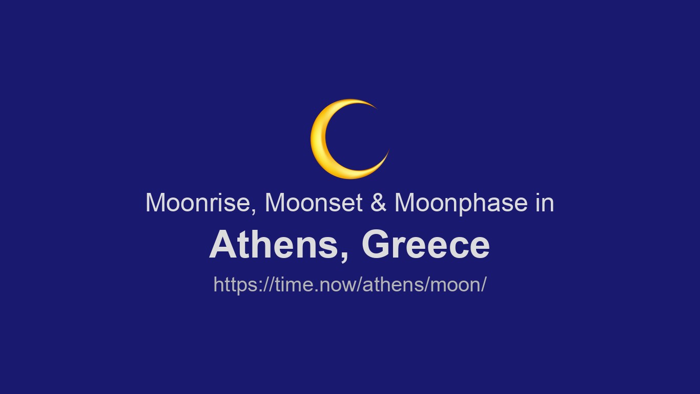 Moonrise, Moonset & Moon Phases in Athens | Time.now