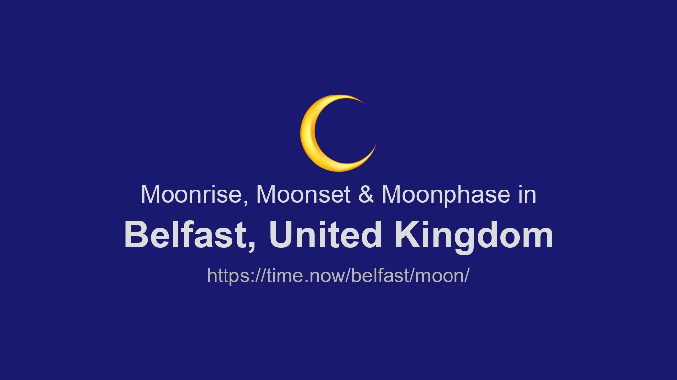 Moonrise, Moonset & Moon Phases in Belfast | Time.now