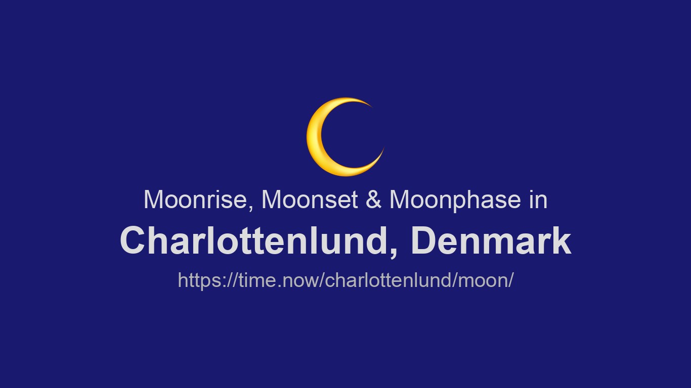 Moonrise, Moonset & Moon Phases in Charlottenlund | Time.now