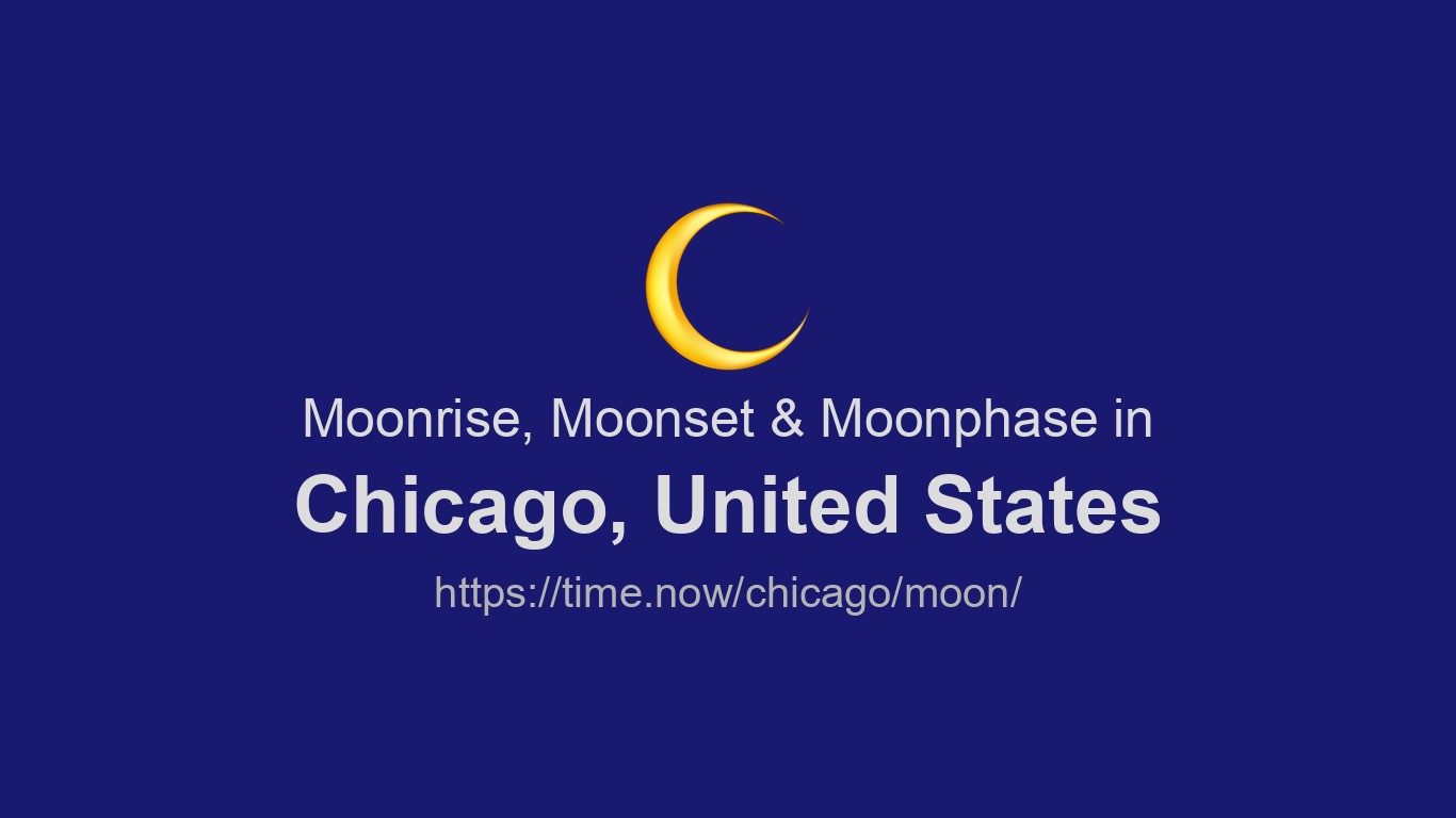 Moonrise, Moonset & Moon Phases in Chicago | Time.now
