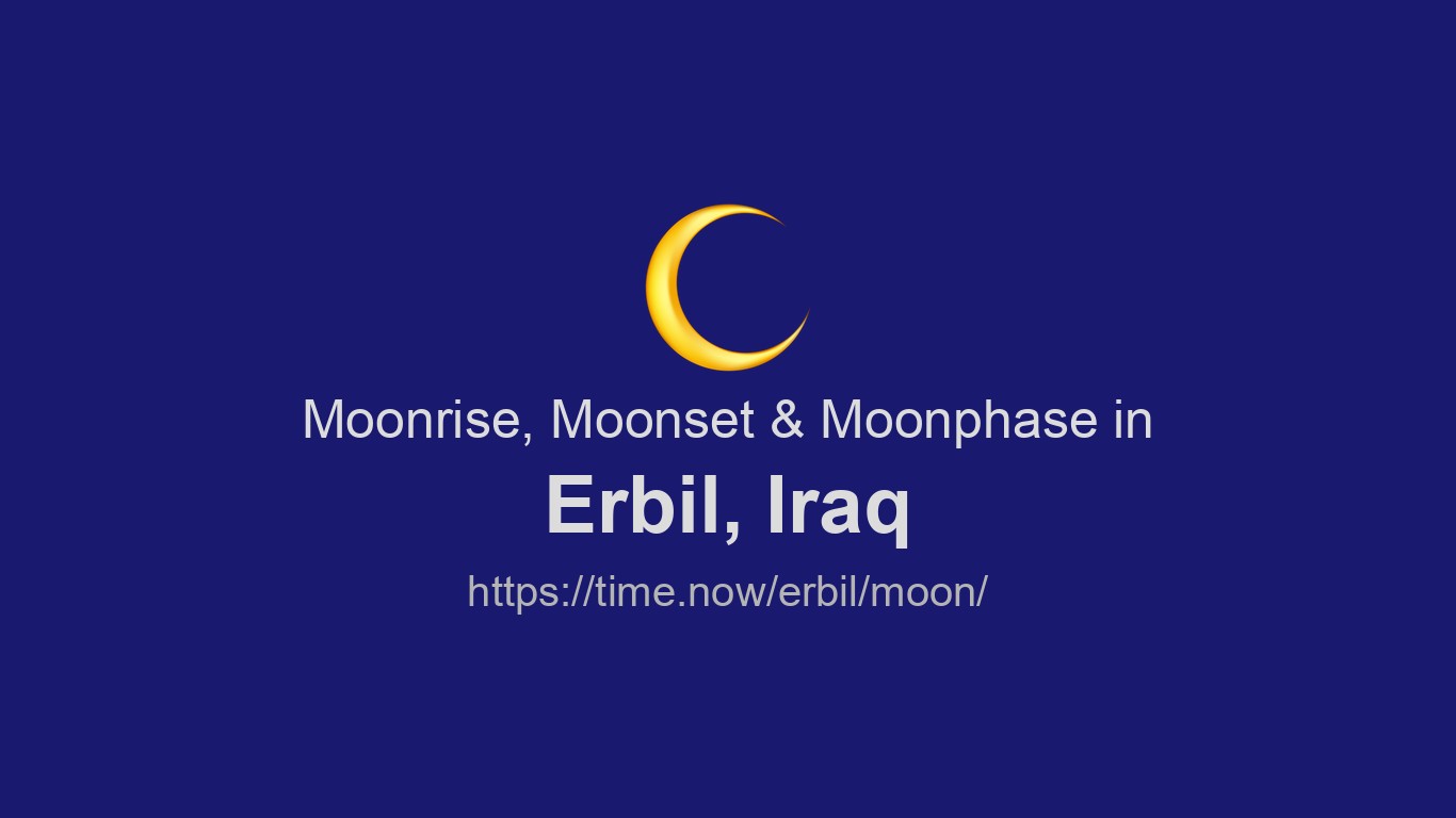 Moonrise, Moonset & Moon Phases in Erbil | Time.now