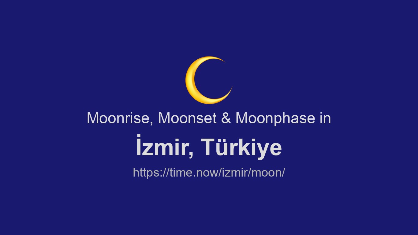 Moonrise, Moonset & Moon Phases in İzmir | Time.now