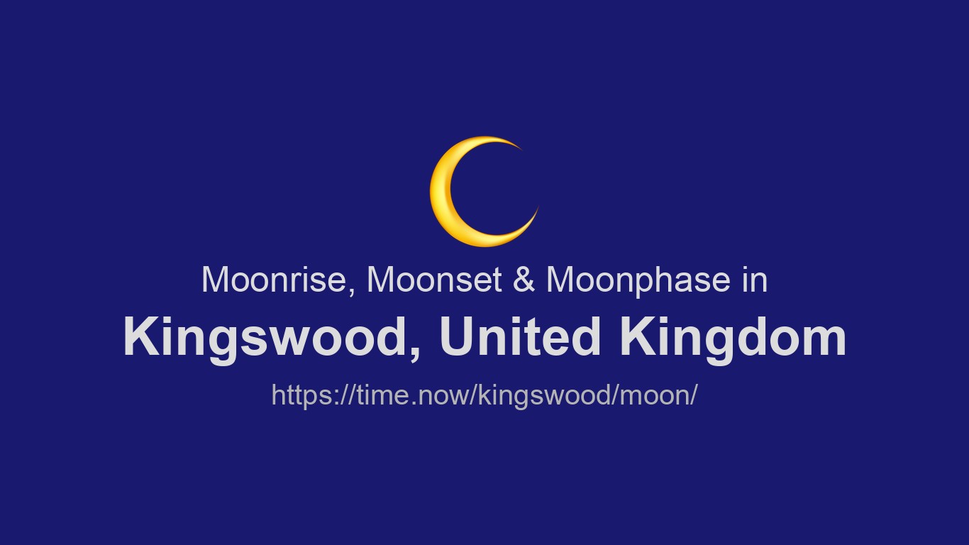 Moonrise, Moonset & Moon Phases in Kingswood | Time.now