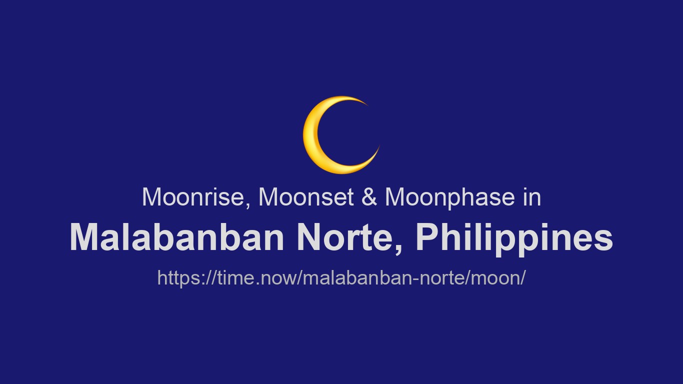 Moonrise, Moonset & Moon Phases in Malabanban Norte | Time.now