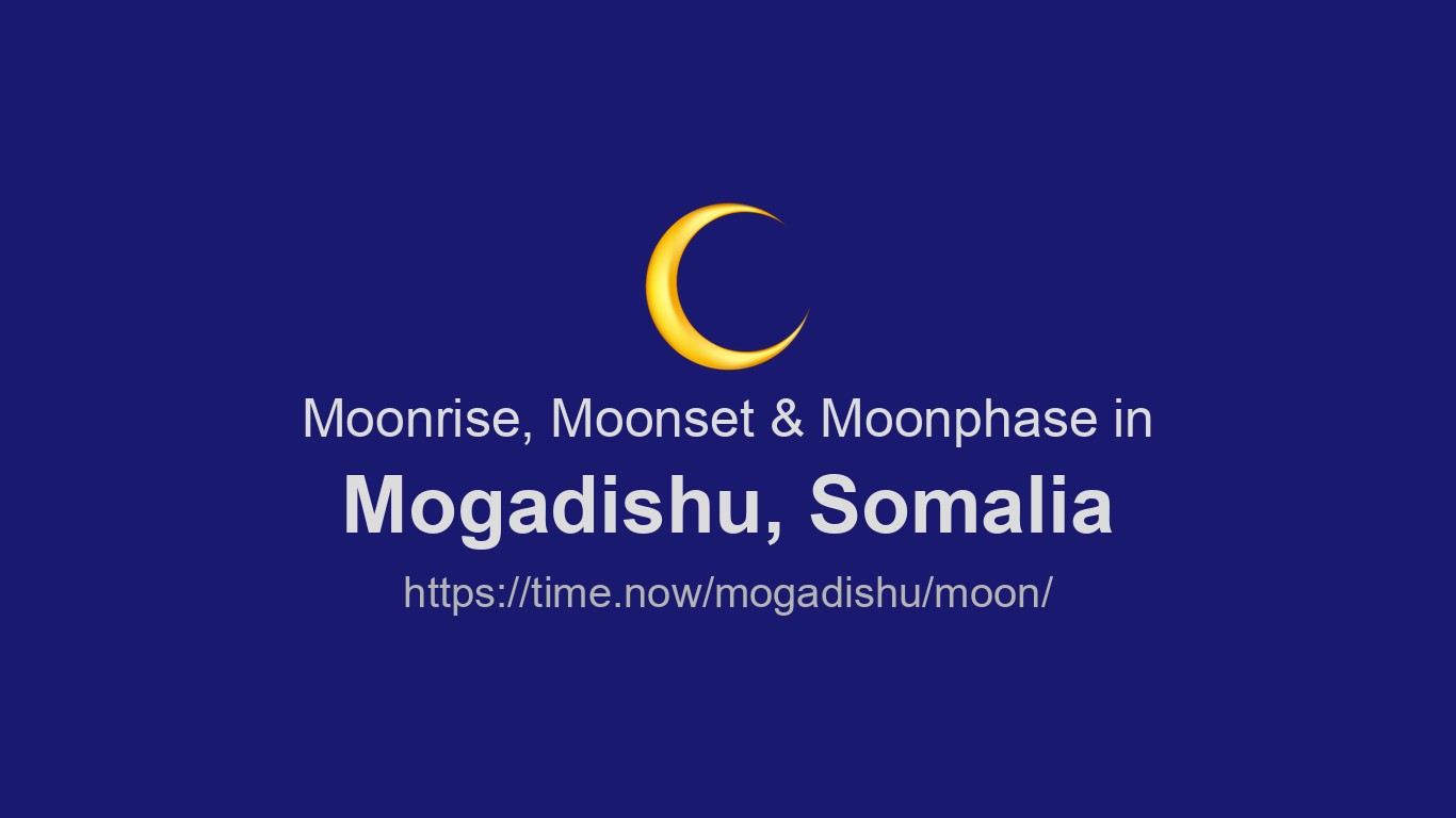 Moonrise, Moonset & Moon Phases in Mogadishu | Time.now
