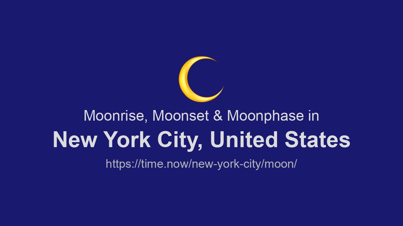 Moonrise, Moonset & Moon Phases in New York City | Time.now