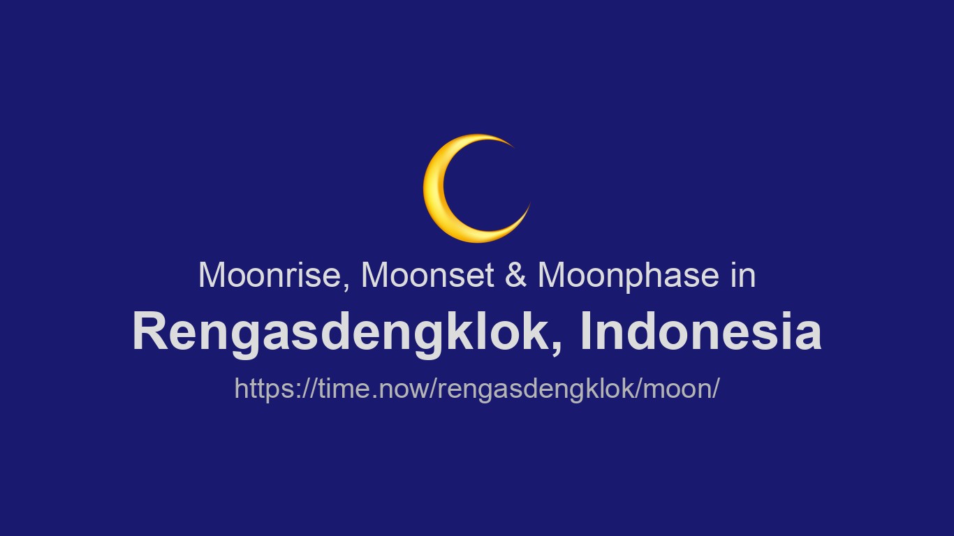 Moonrise, Moonset & Moon Phases in Rengasdengklok | Time.now