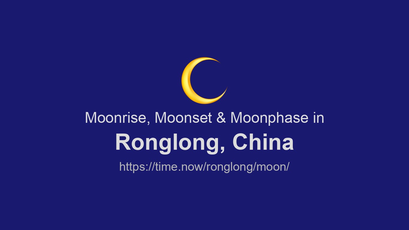 Moonrise, Moonset & Moon Phases in Ronglong | Time.now