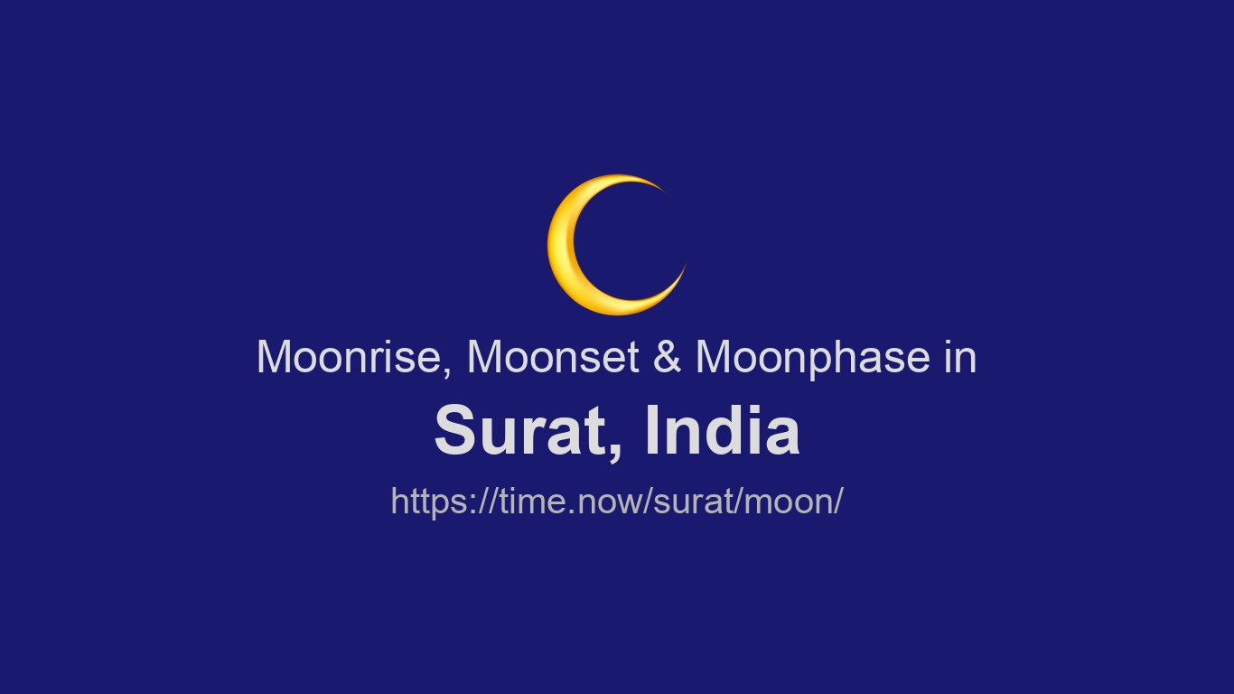 Moonrise, Moonset & Moon Phases in Surat | Time.now
