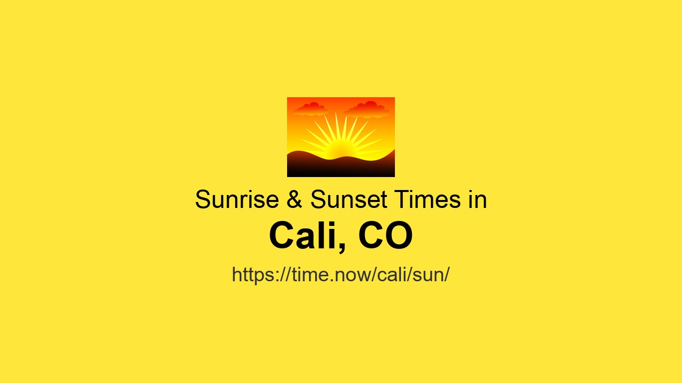Sunrise & Sunset Times for Cali, Colombia | Time.now