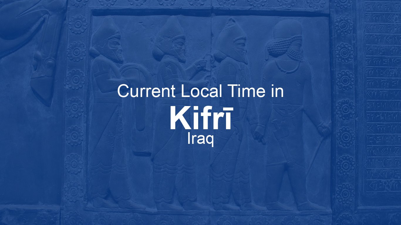 Current Time in Kifrī, Iraq | Time.now