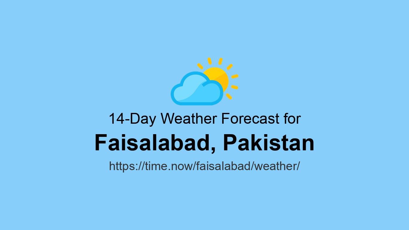 Weather in Faisalabad, Pakistan | Time.now