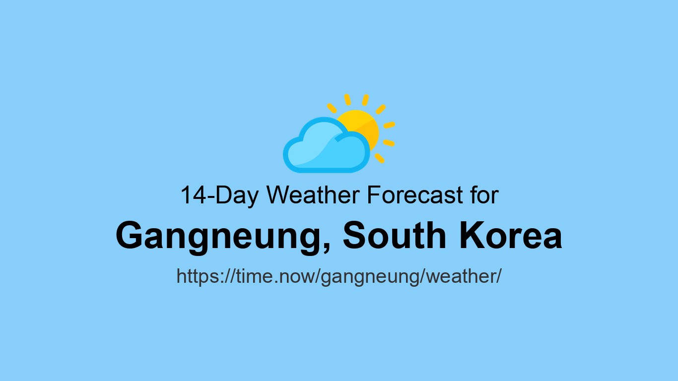 Weather in Gangneung, South Korea | Time.now