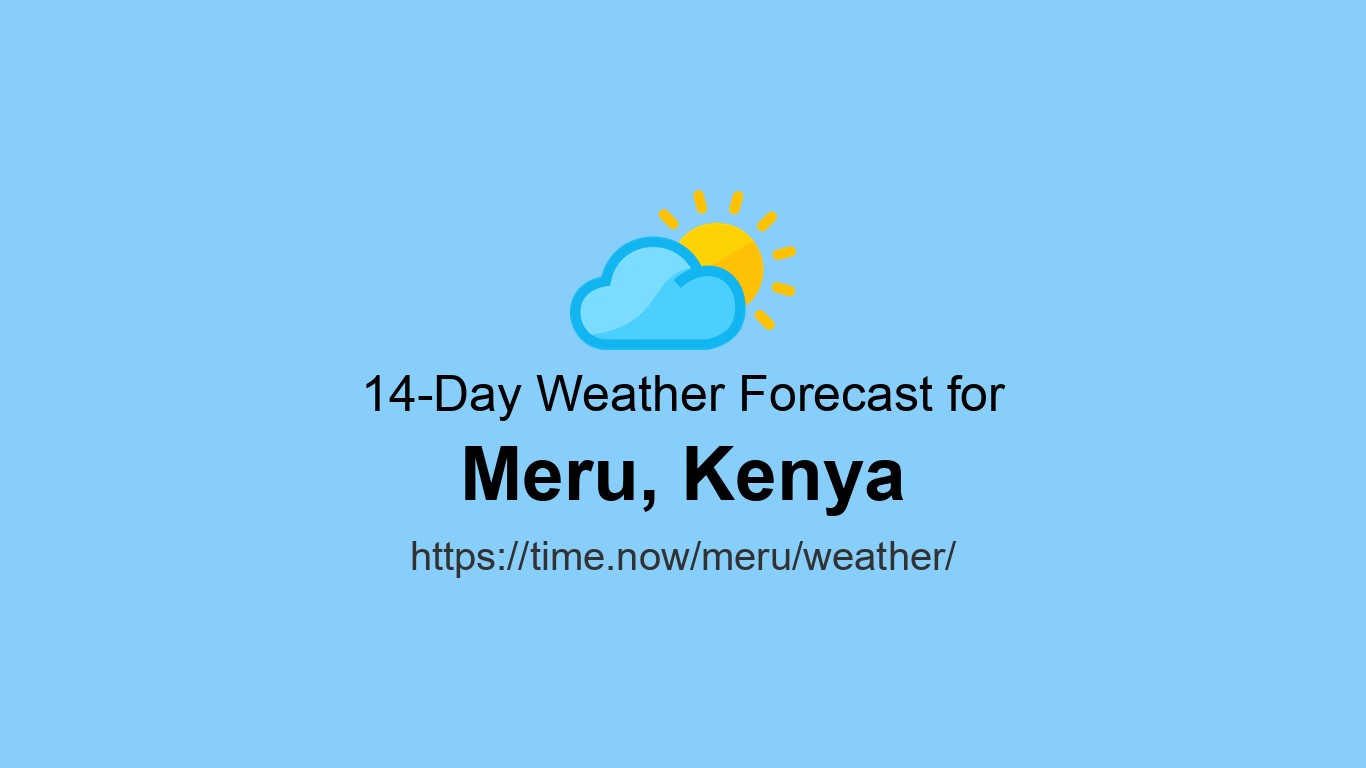 Weather in Meru | Time.now