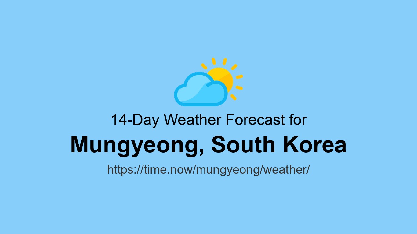 Weather in Mungyeong, South Korea | Time.now