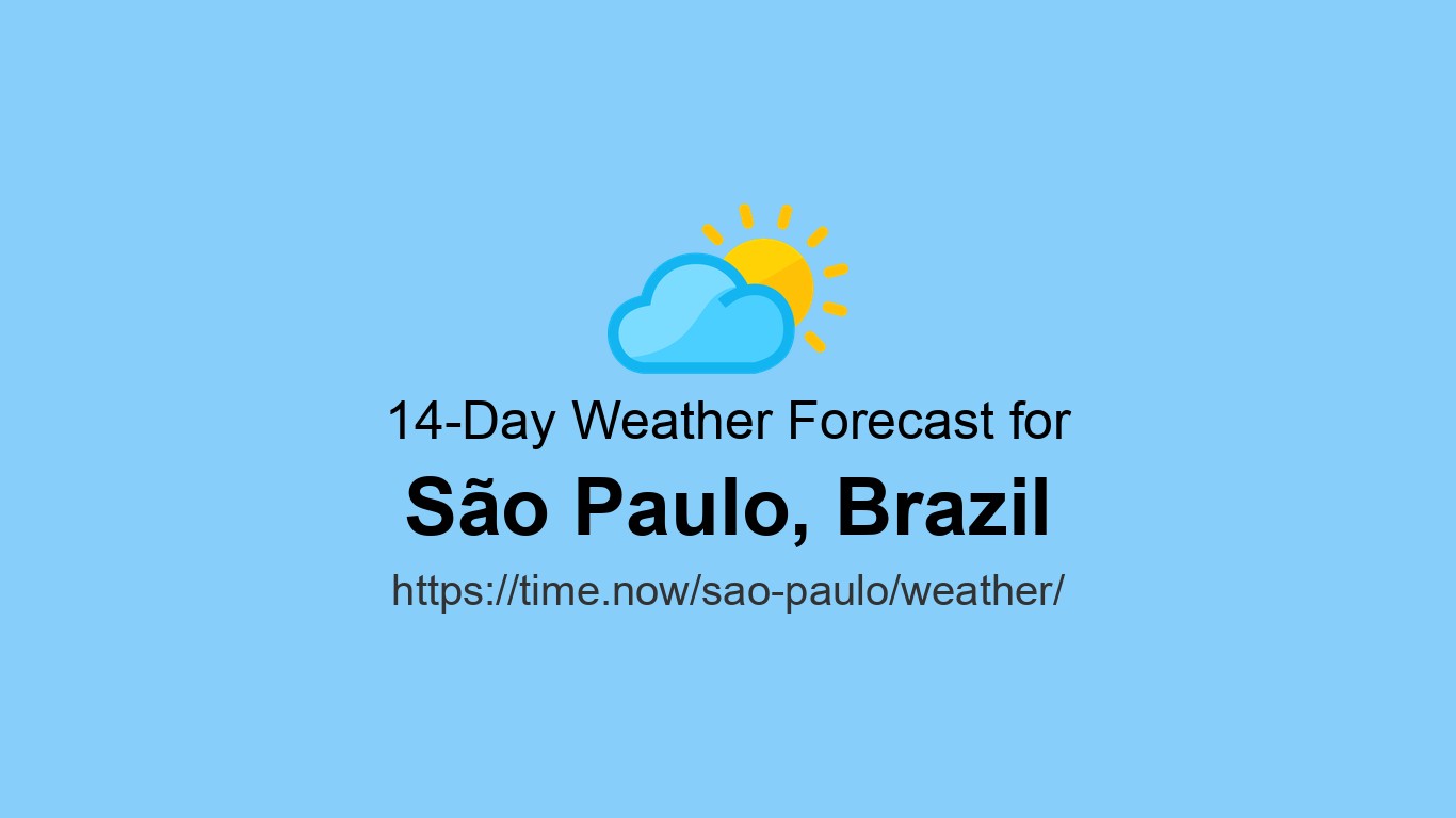 Weather in São Paulo, Brazil | Time.now