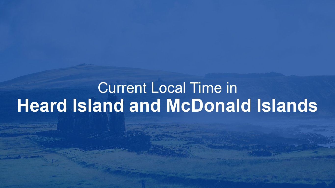 Time Now in Heard Island and McDonald Islands | Time.now