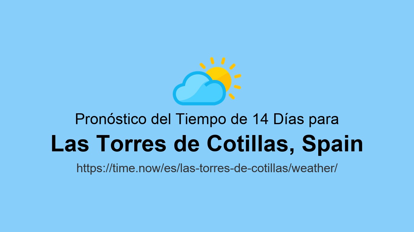 El tiempo en Las Torres de Cotillas, España | Time.now