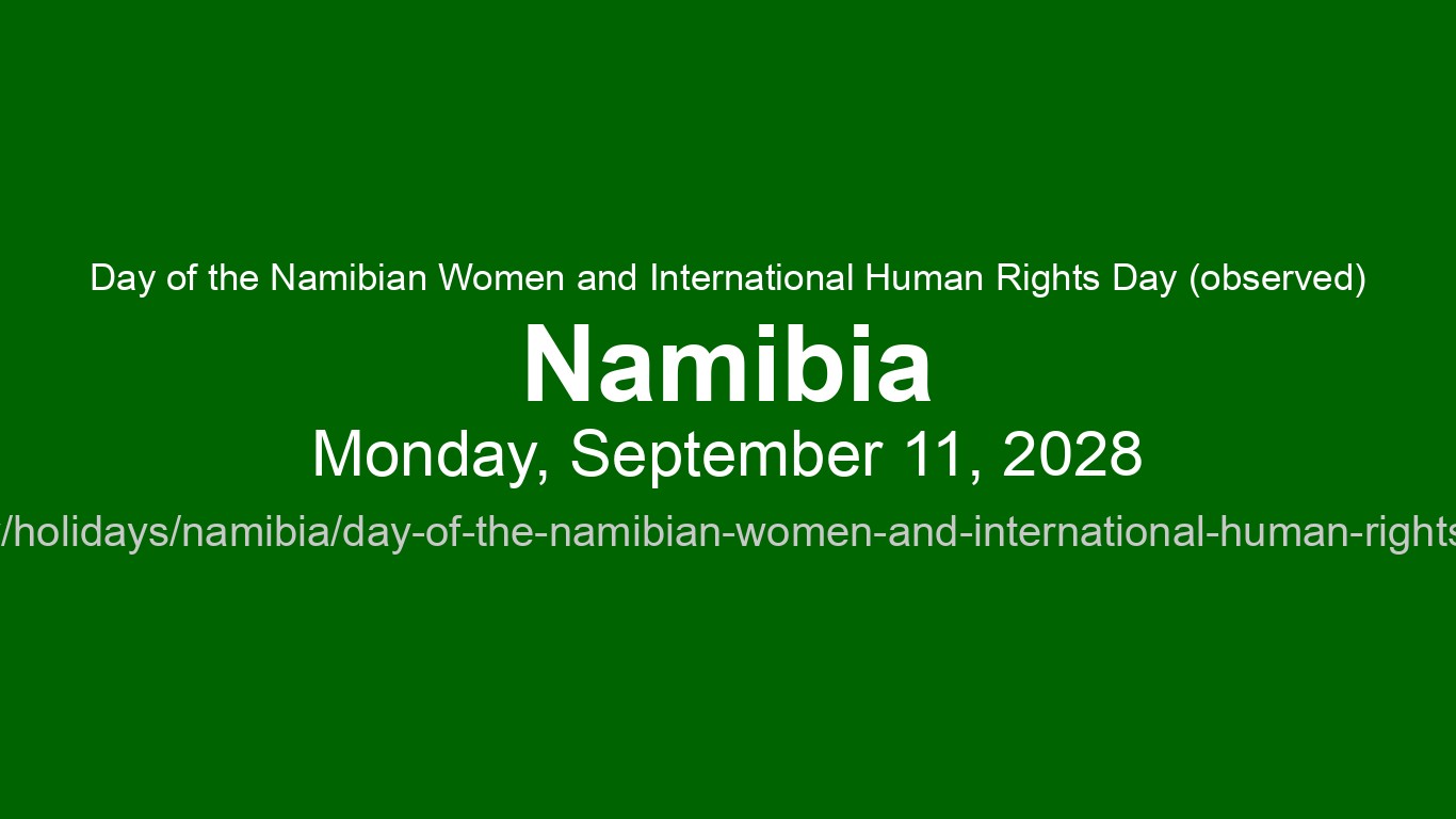 Namibian Women's Day Speech